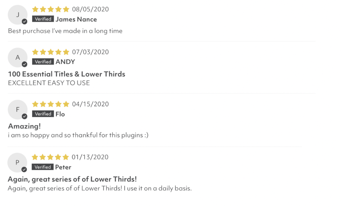 100 Essential Titles & Lower 3rd