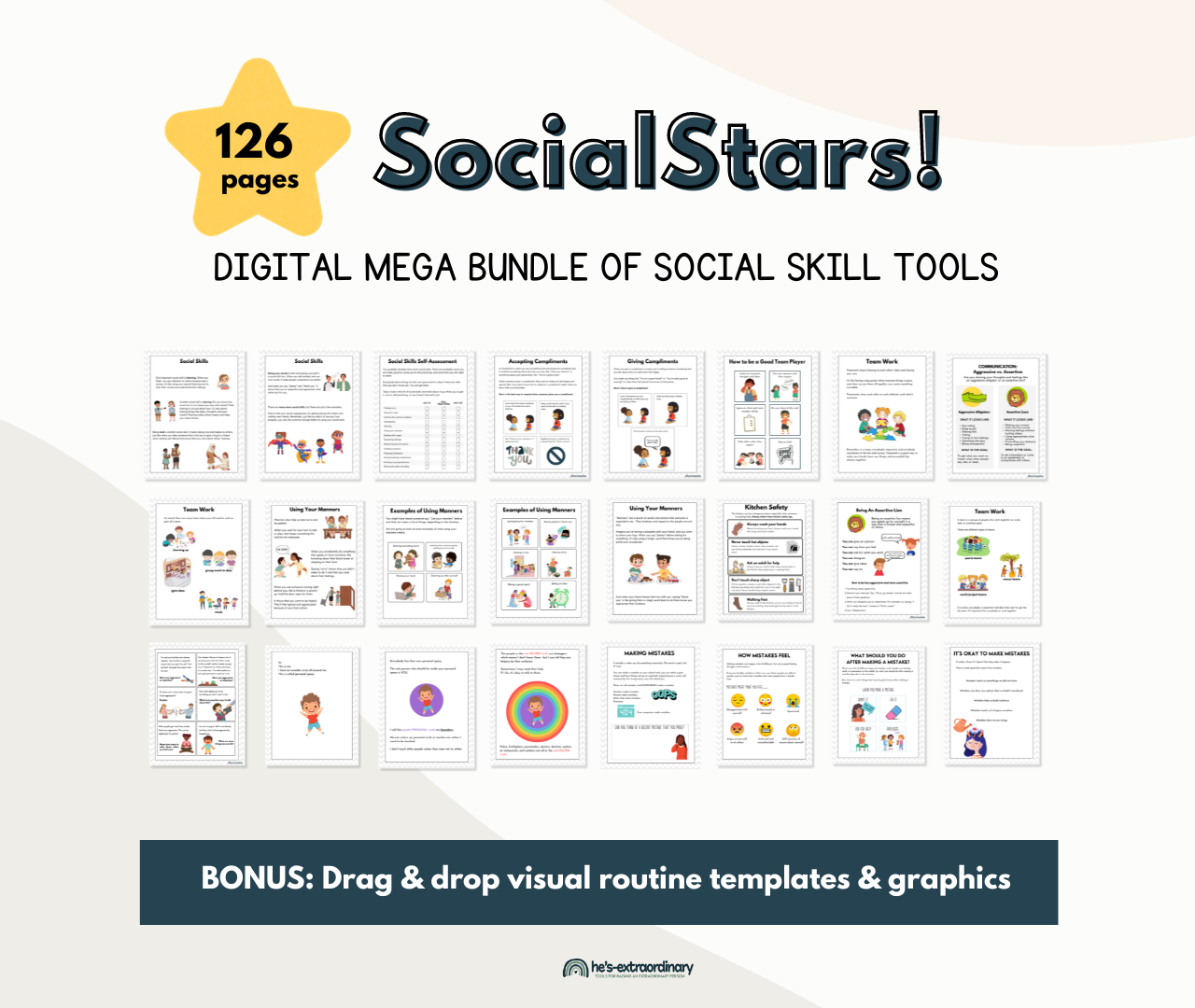 SocialStars! - Digital Mega Bundle of Social Skill Tools