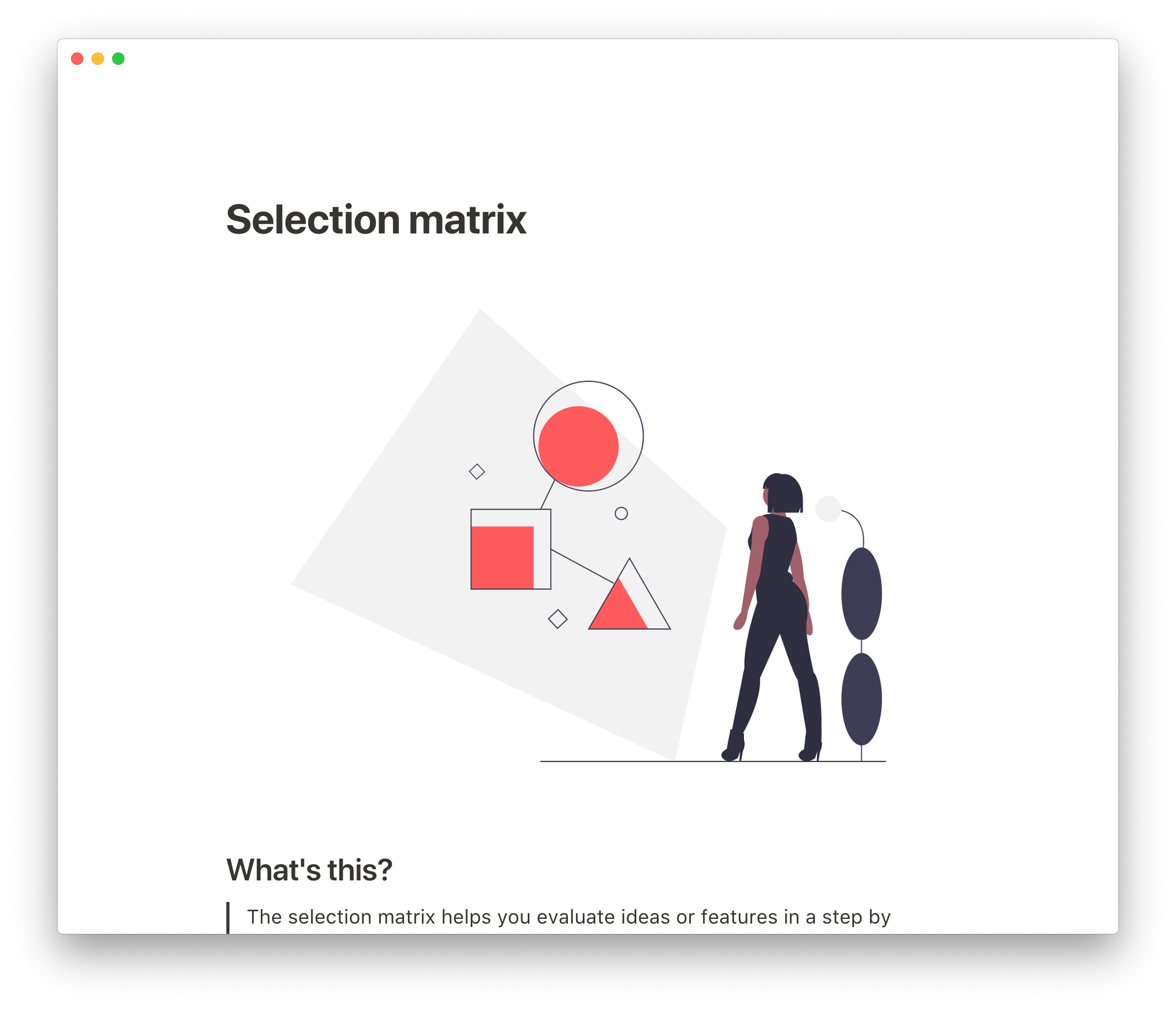 Selection Matrix (Notion template)