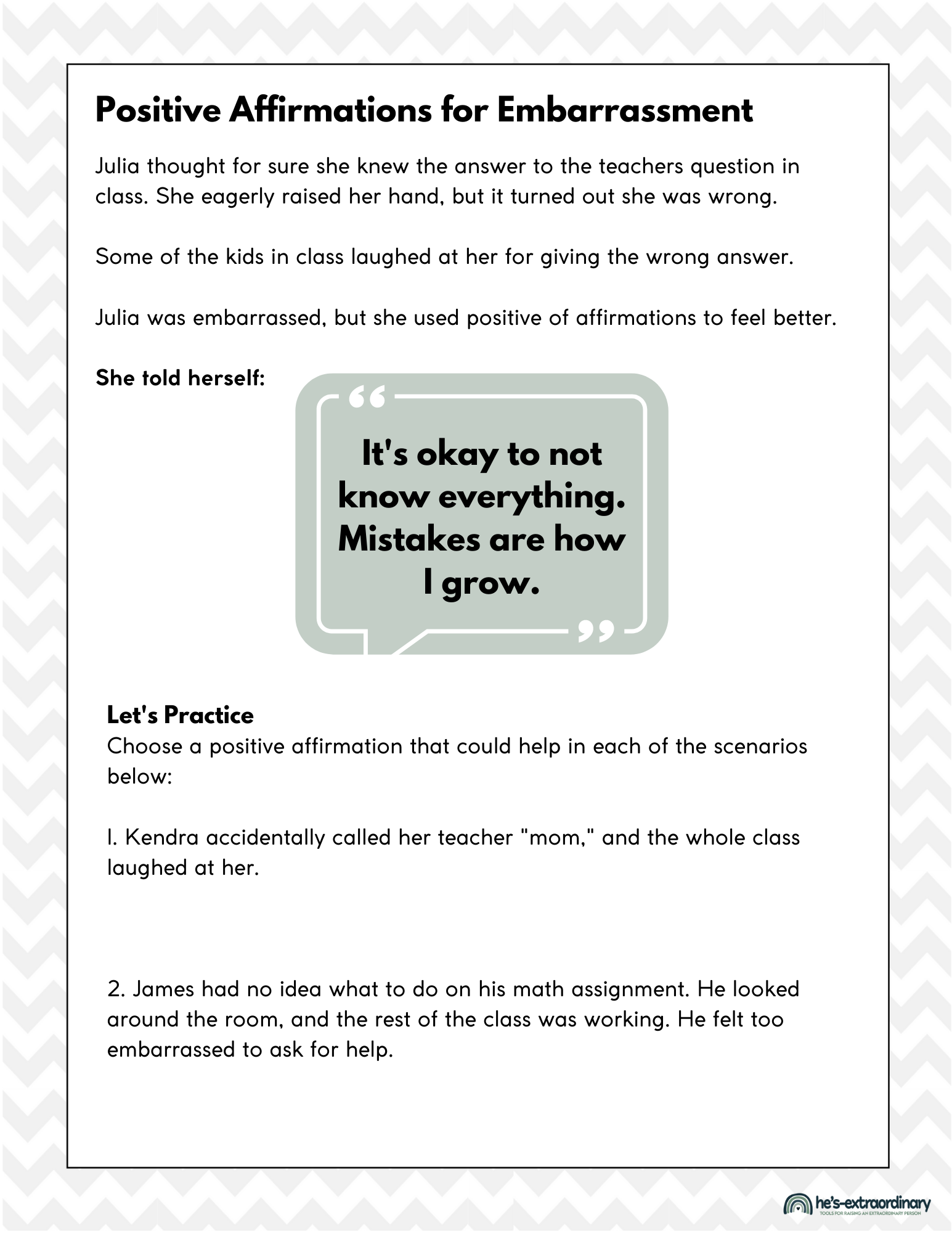 Coping With Embarrassment