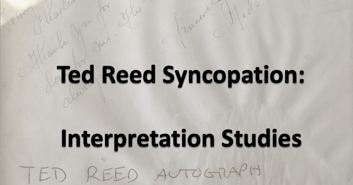 Ted Reed's Syncopation Book: Interpretations (Page 38)