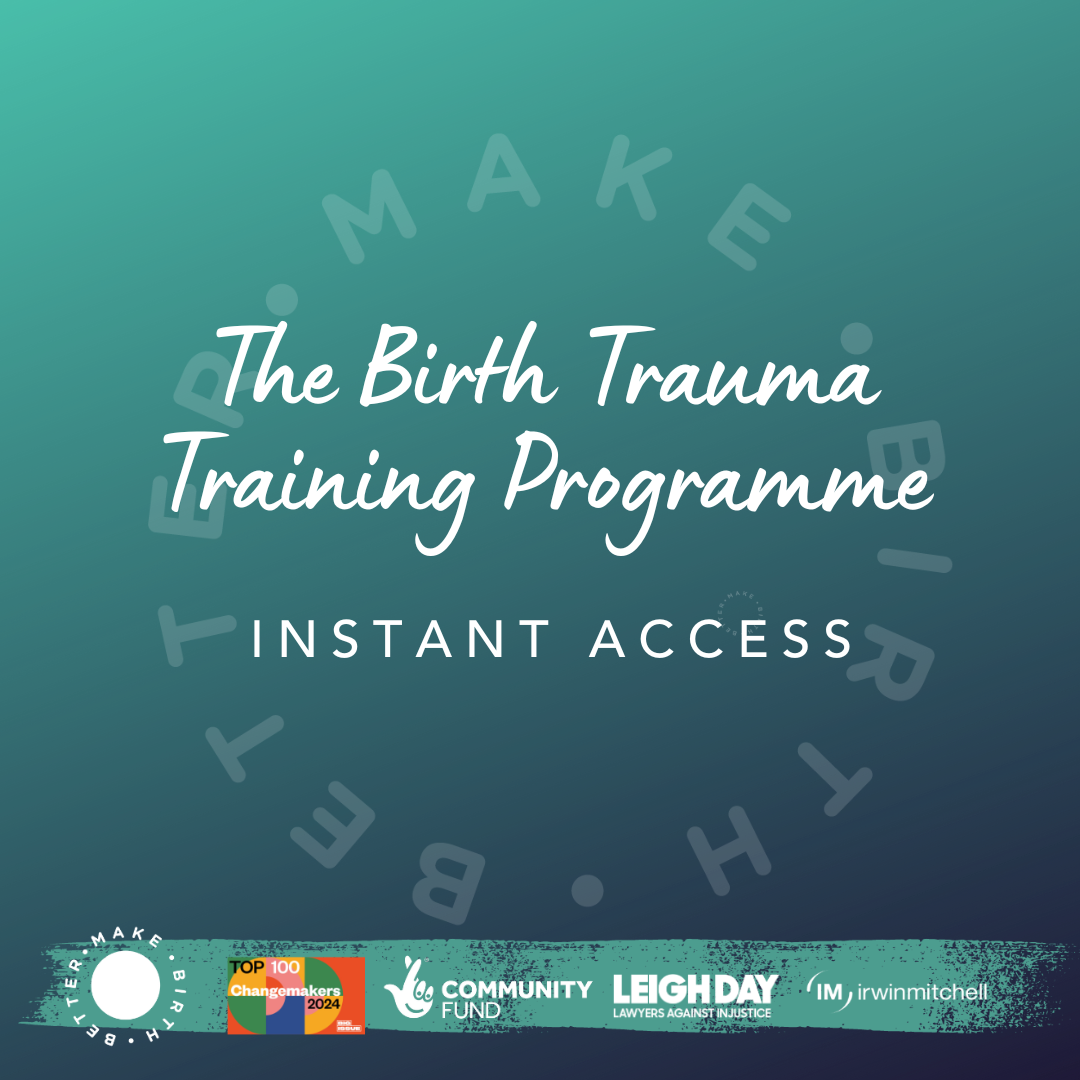 Birth Trauma Training Programme: Instant Access