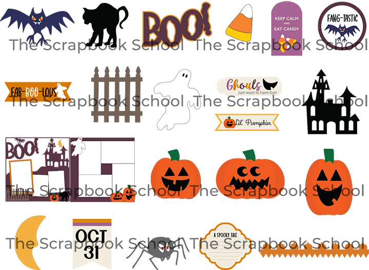 Fa-Boo-Lous Halloween Scrapbook Kit