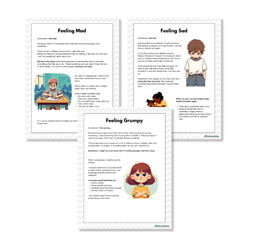 Anger & Sadness Booklet