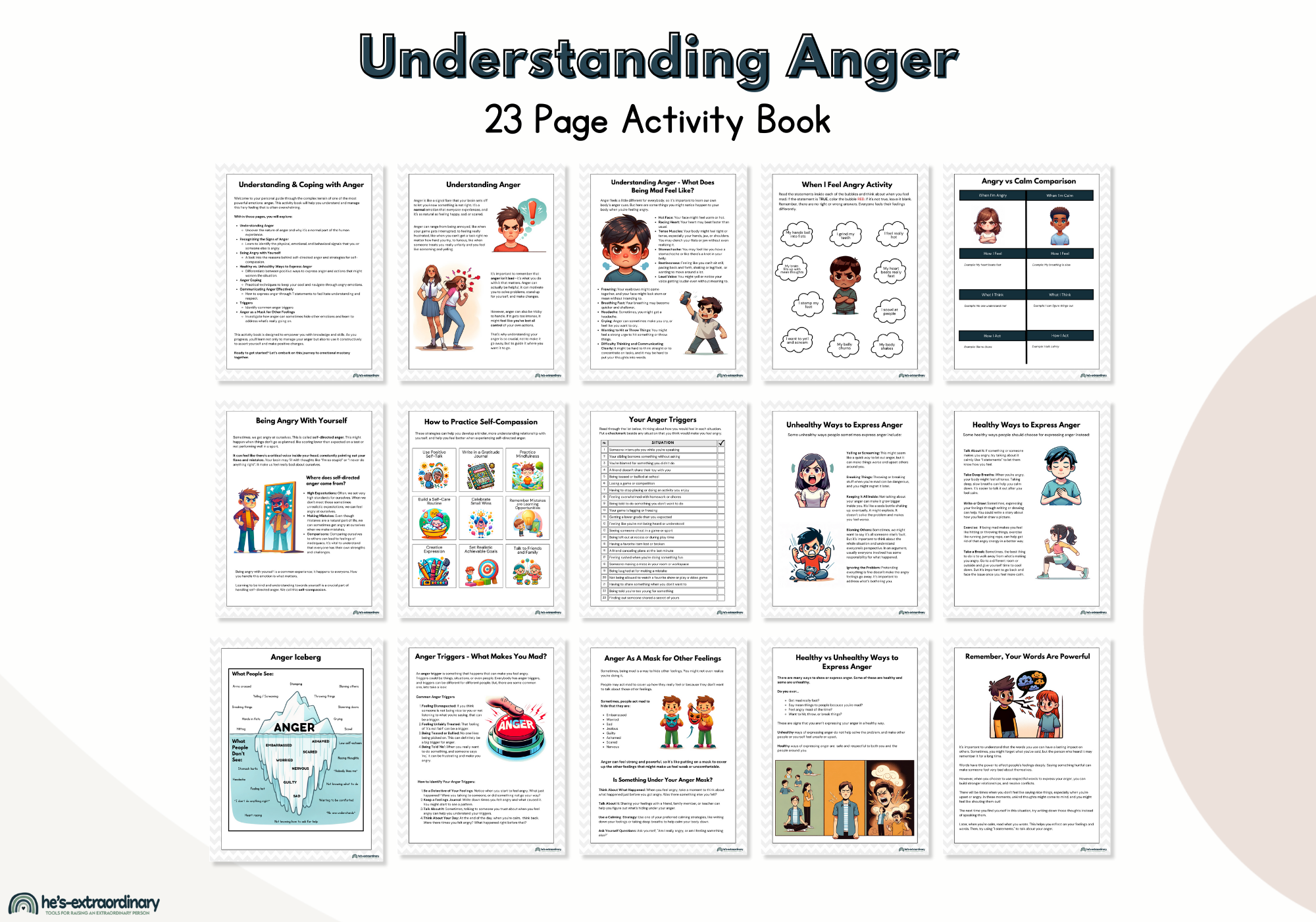 Understanding & Coping With Feelings - Printable Mega Bundle