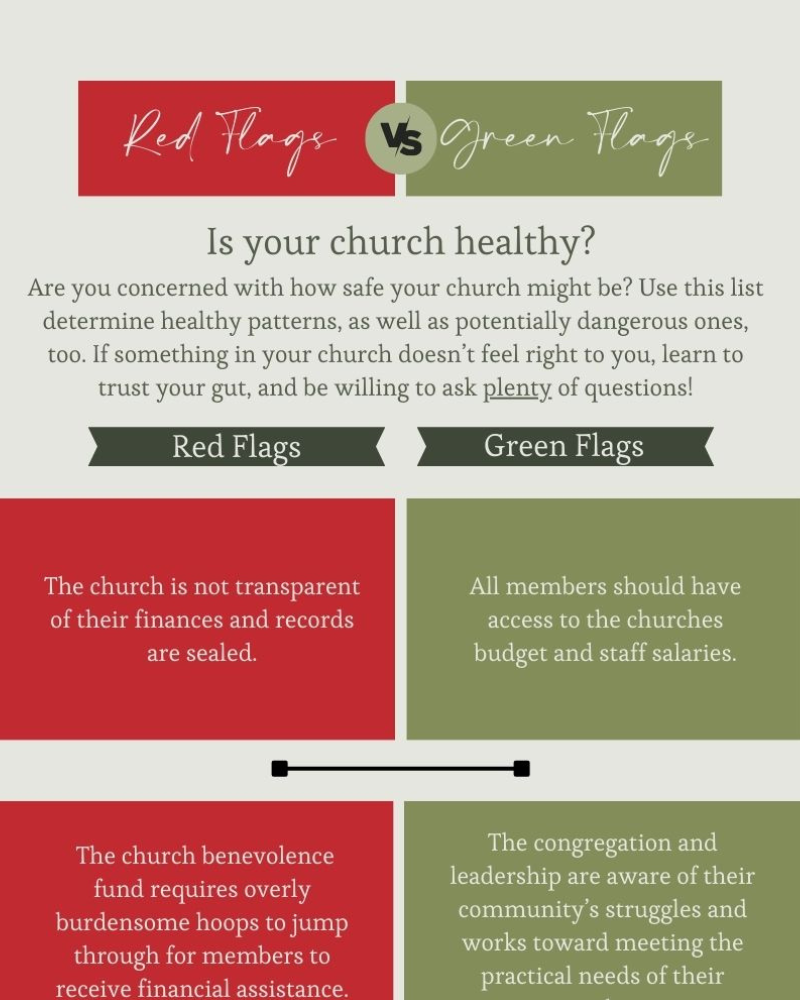 How Safe is Your Church? Red and Green Flags Checklist!