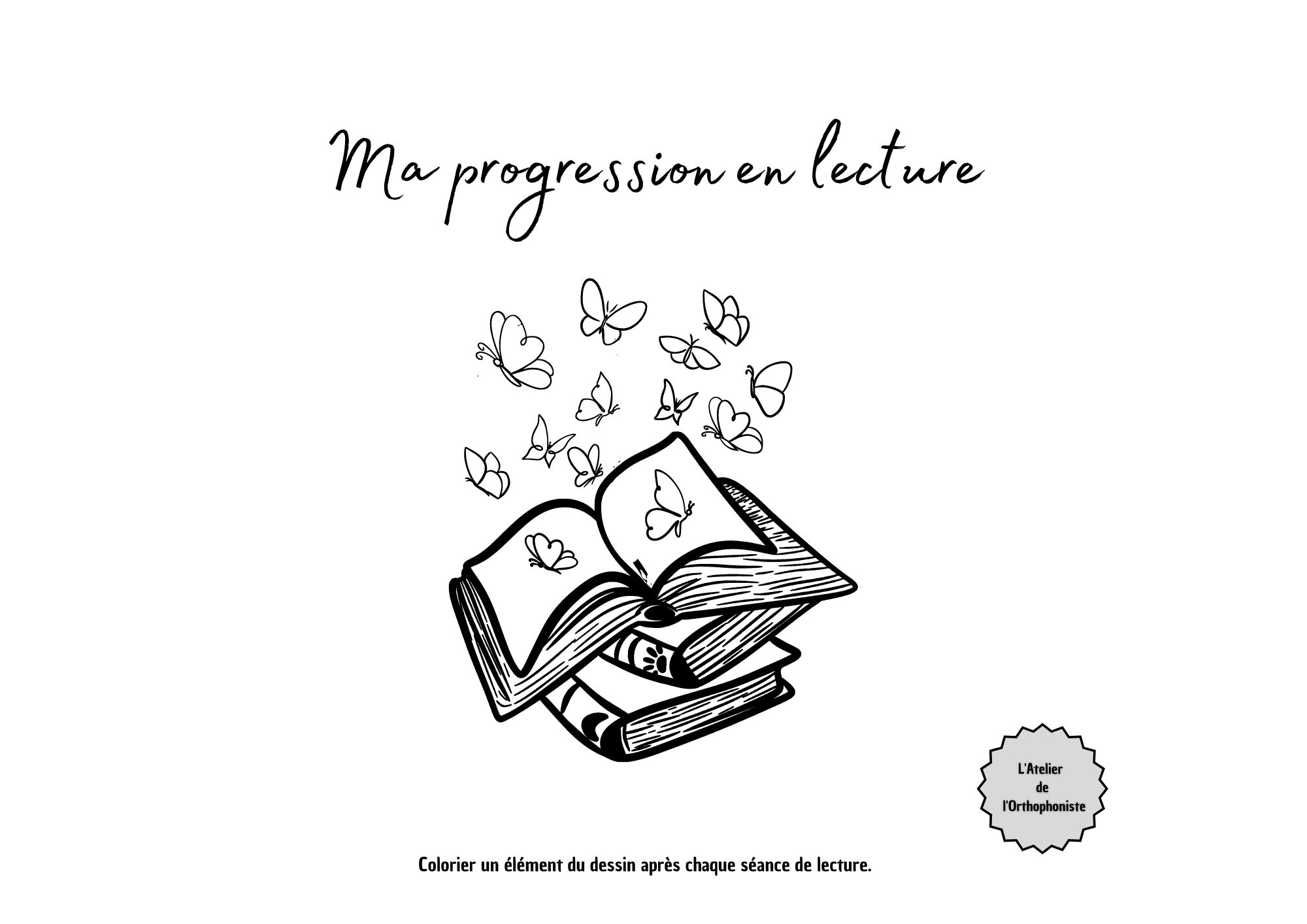 Coloriages de lecture
